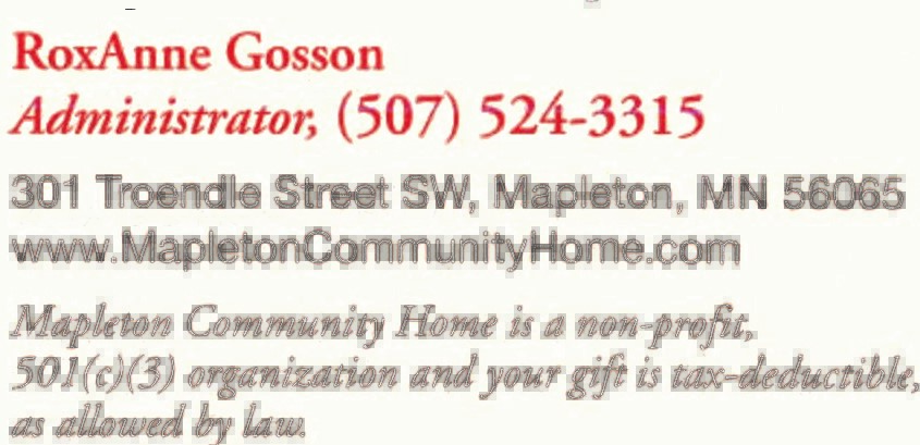 Contact Information – Mapleton Community Home